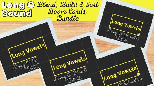 Speech to Print SOR 4 Deck Boom Card Bundle - Long O Phoneme Grapheme ...