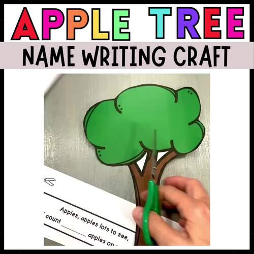 Apple Tree Name Craft | Preschool & Kindergarten Fall Name Recognition ...