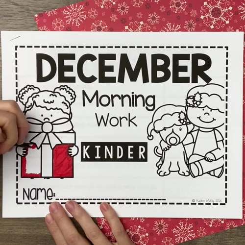 Kindergarten Morning Work: January -June Bundle by Kadeen Teaches
