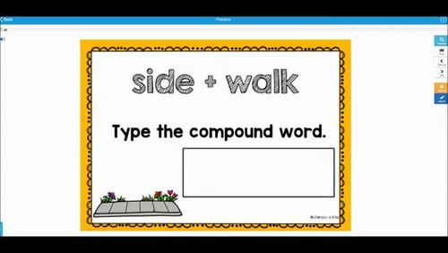 Type the Compound Word Boom Cards (Digital Task Cards) for Grades 2 and 3