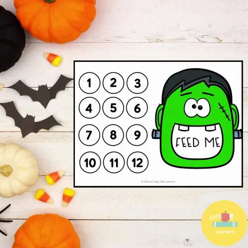 Interactive Halloween Math counting activity. by Valeria craig little ...