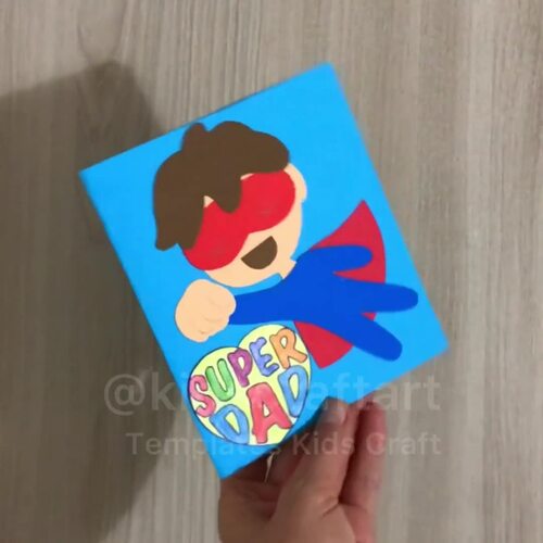 Superhero Dad Father’s Day Card Craft Gift May June Summer End of Year ...