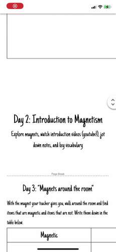 Magnetism Unit Activity Packet / Rubric by Flourish in 4th | TPT