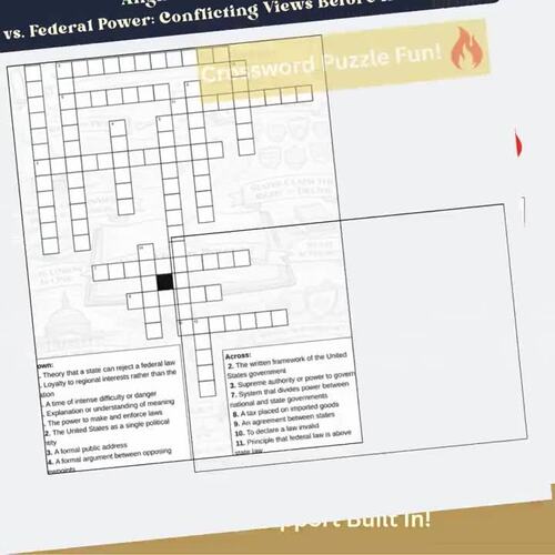 State vs. Federal Power Before the Civil War • Puzzle Pack — HSS 8.10.1