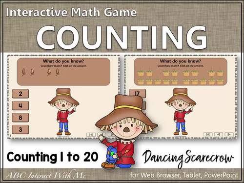 Counting to 20 Interactive Math Game ~ Number Sense Game {Dancing ...