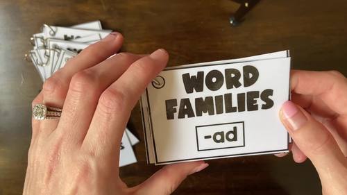 Word Family Read and Flip Cards by Little Kinder Creations | TPT
