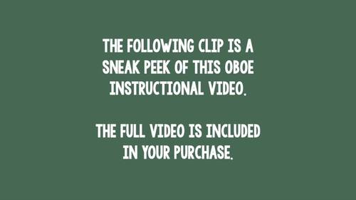 Oboe Instructional Video Series BUNDLE by The Balanced Beehive | TPT