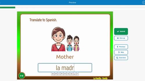 Spanish Boom Cards: La Familia (Extended Family Members Spelling and ...