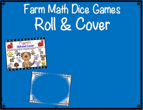 Farm Math Center Dice Games by The Teaching Scene by Maureen | TPT
