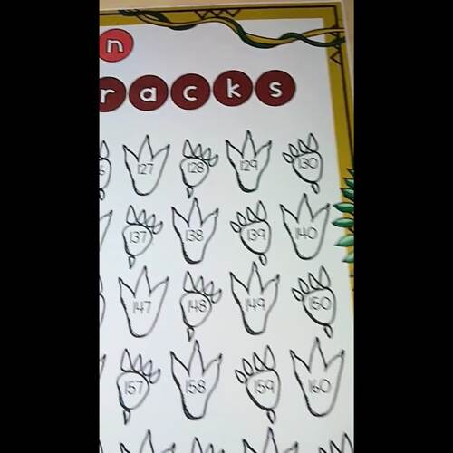 Dinosaur Lesson Tracker | Homeschool Visual Progress Chart 30 ...