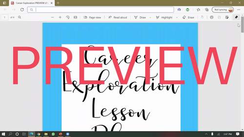Career Exploration Lesson Plan & PowerPoint -Fun Game & Online Research ...