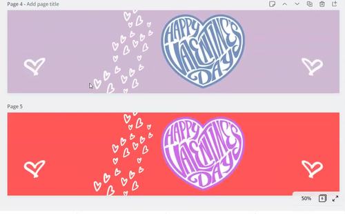 Valentine's Day Google Classroom Header | BUNDLE by Teach Blog Travel