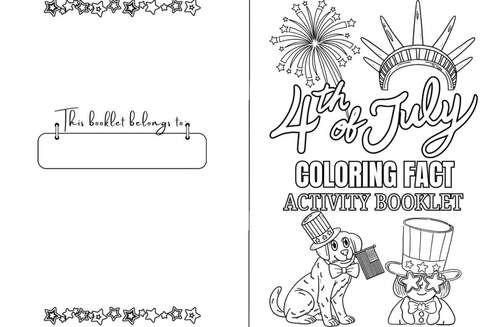 4th of July Printable Activity Book for Kids | Patriotic Coloring Pages ...