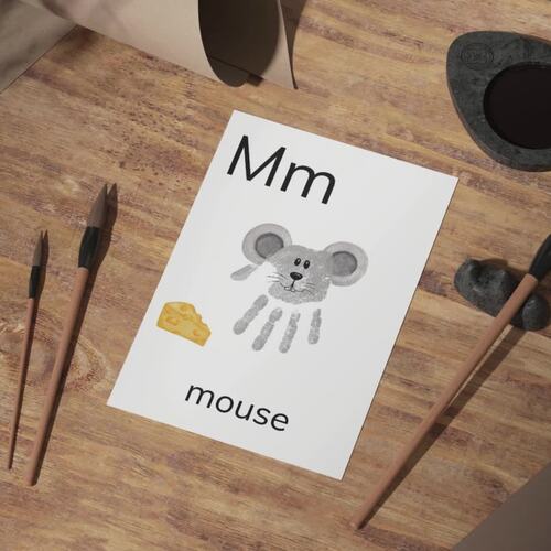 Alphabet Handprint Book, Animal Craft Preschool, Letter B Activity Art ...