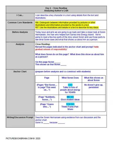 Energy Island by Allan Drummond Lesson Plan and Google Activities