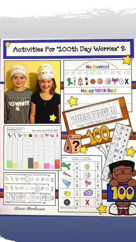 100th Day Worries Activities 100th Day Crown With Math Activities