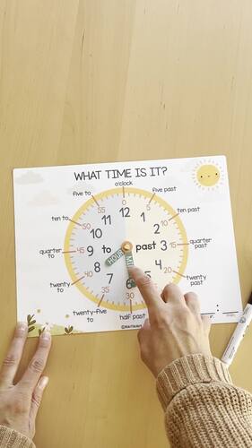 Telling Time Activity, Learning Time Clock Printable Worksheet, What ...