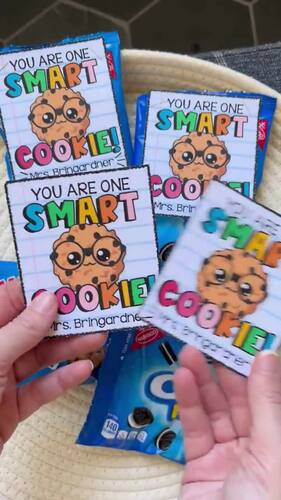 Student Treat, Begin of the Year School gift label - One SMART COOKIE ...