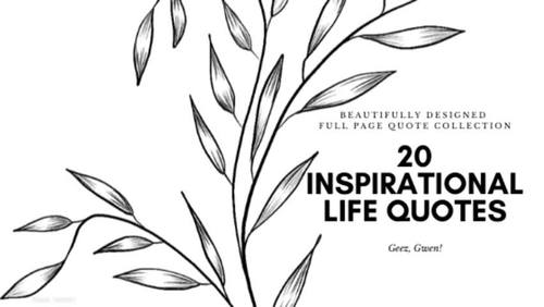 20 Famous Inspirational Quotes for Students by Geez Gwen | TPT