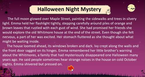 Halloween Making Inferences Game Show Activity by ABCD Teacher Tour