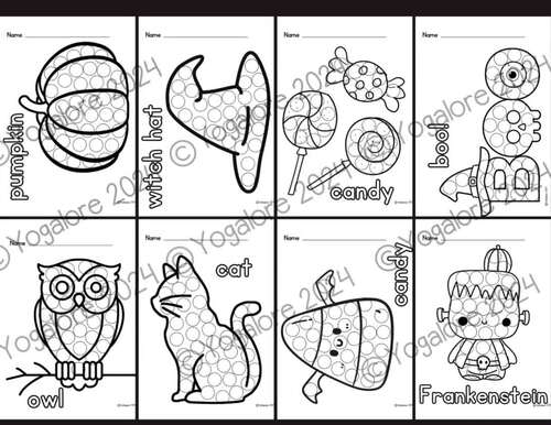 Halloween Coloring Pages & Dot Marker Activities | Fine Motor Practice