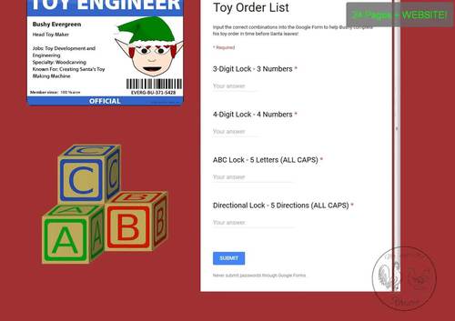 Christmas Digital Breakout - Elf Emergency! Christmas Escape Room Activity