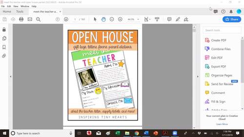 Open House and Meet the Teacher Activities by Inspiring Tiny Hearts