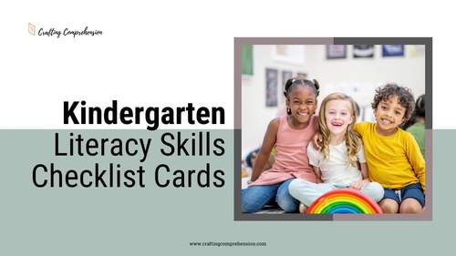 Kindergarten Literacy Skills by Crafting Comprehension | TPT