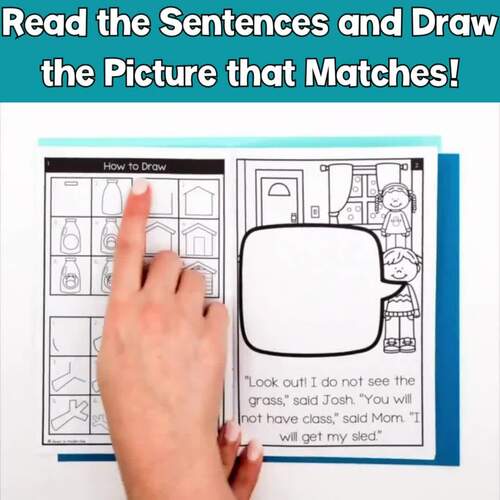 Winter Decodable Readers Digraphs & Blends | Directed Drawing Books | SOR