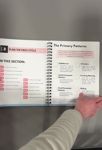 Cycles Approach for Speech Therapy Phonological Processes Complete Toolkit