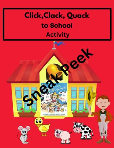 Click, Clack Quack to School Activity by The Hippie Teacher 77 | TPT