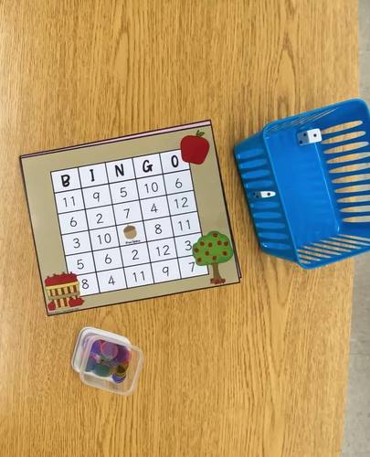 Addition BINGO With Dice Sums to 12 Grades 1-2 Fall Math Centers