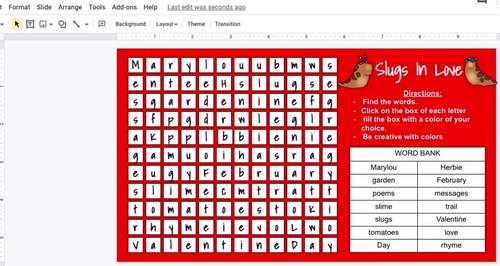 Valentine's Day Word Search Digital & Printable by Literacy Tales
