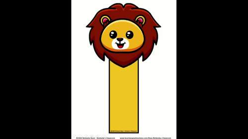 Safari Bookmarks for African Animal End of Year & Back to School ...