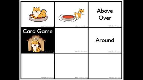 Prepositions - Dog Themed Game Cards by Car-Mel Learning | TPT