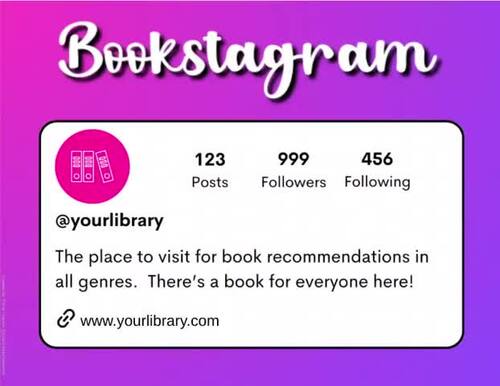 Bookstagram Bulletin Board Set | Library Decor | Classroom Decor | Door ...