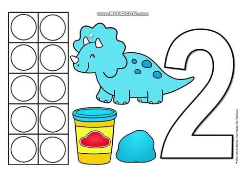 dinosaur number mats by Murphys lesson design studio | TPT