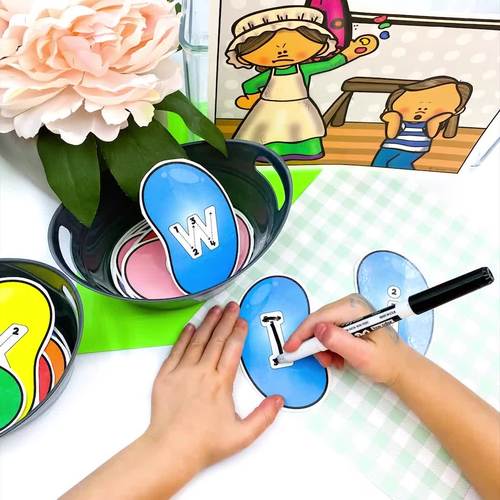 Jellybean Alphabet Tracing & Letter Matching by Turner Tots | TPT