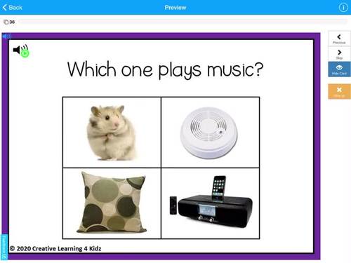 Receptive by Function ABA Boom Cards for Distance Learning | TpT