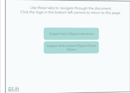 Sentence Structure Informal Assessment for Speech Therapy (Set 3)