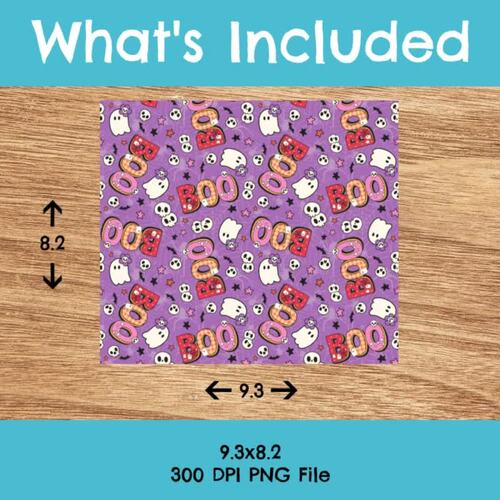 20 oz Skinny Tumbler Wrap, Printable Sublimation Cup File, Halloween ...