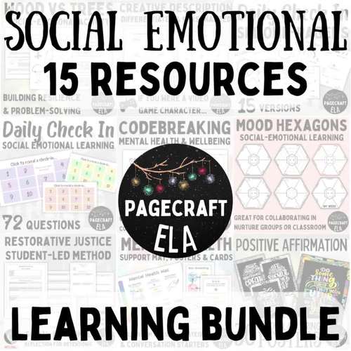 Social Emotional Learning BUNDLE | SEL | Support Resilience | Mental Health