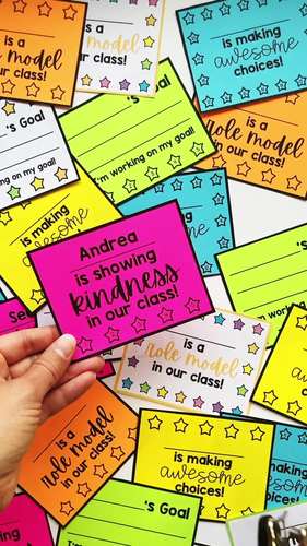 Behavior Punch Cards | Positive Behavior Management | EDITABLE | TPT