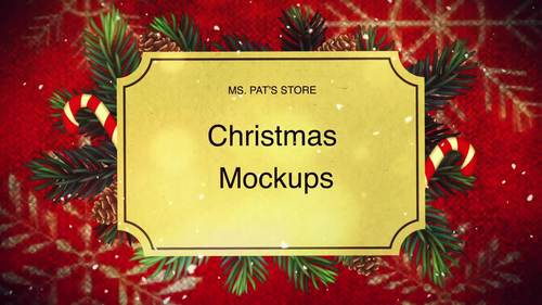 Christmas Theme-Mockups for your TPT & Social Media Marketing by Ms Pat ...