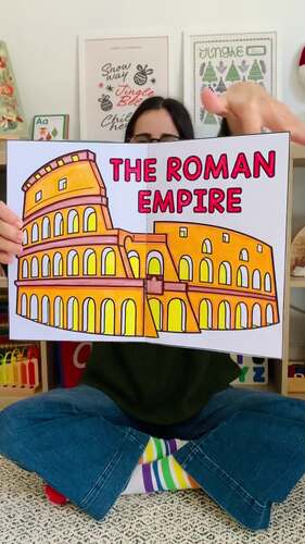 Roman Empire Project Activity | Colosseum 3D Craftivity | Ancient ...