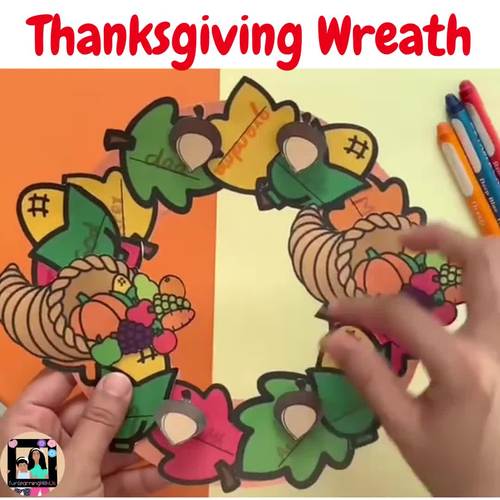Thankful Wreath | Thanksgiving Craft | Gratitude Wreath | Fall ...