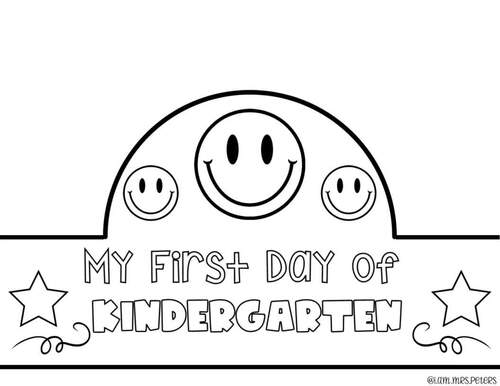 First Day of School Crown 1st Grade by Lisa Peters | TPT