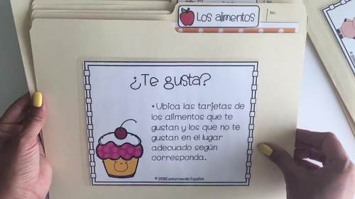 Spanish Vocabulary File Folders | Carpetas de Vocabulario en Español