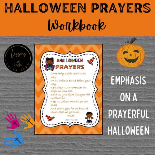 Halloween Prayers-Catholic Religion Resource Printable Worksheets