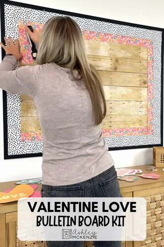 Valentines Day Bulletin Board Kit February Bulletin Board - Valentine Love